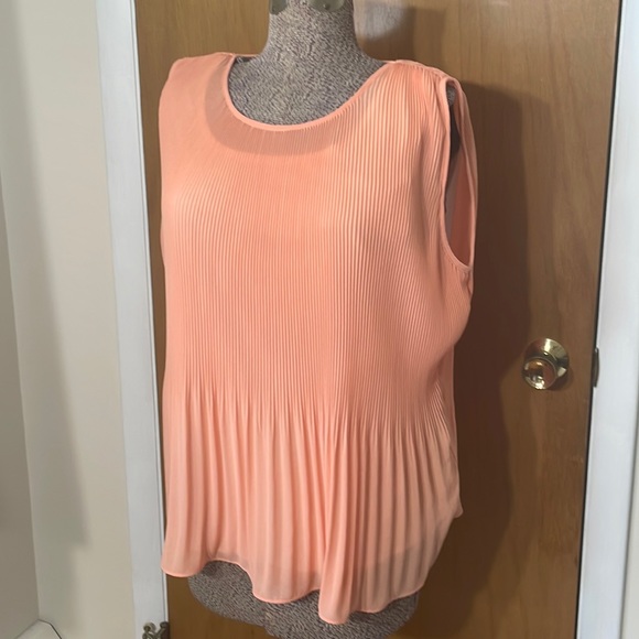 Nue Options | Tops | Nue Options Womens Xl Sleeveless Blouse Orange ...